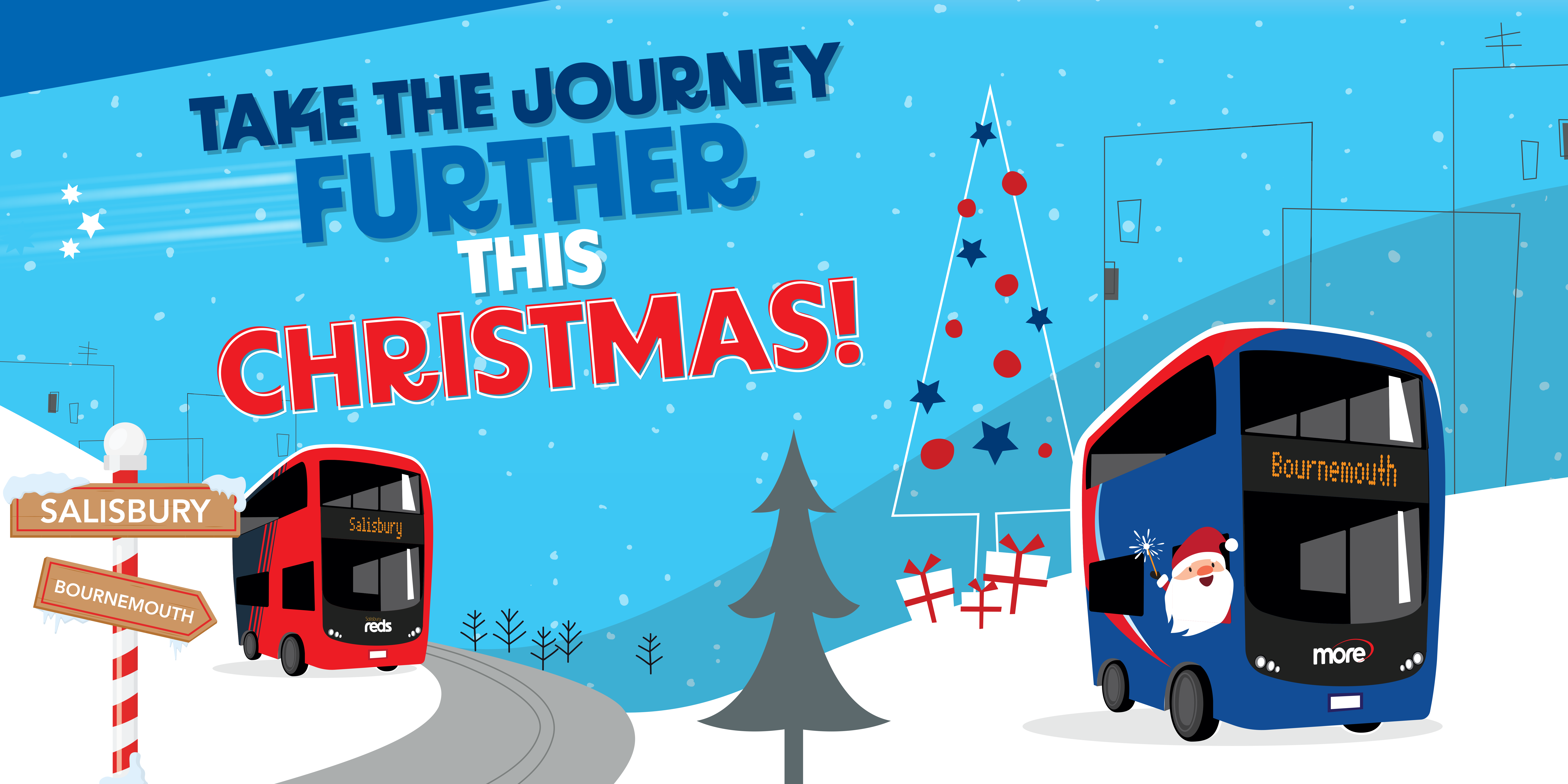 Christmas days out by bus! Bournemouth - Salisbury Reds